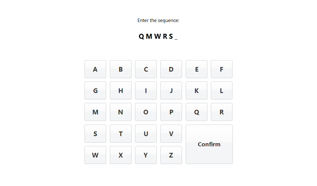 SkyTest® - Asia: Memory: Letters Read Back